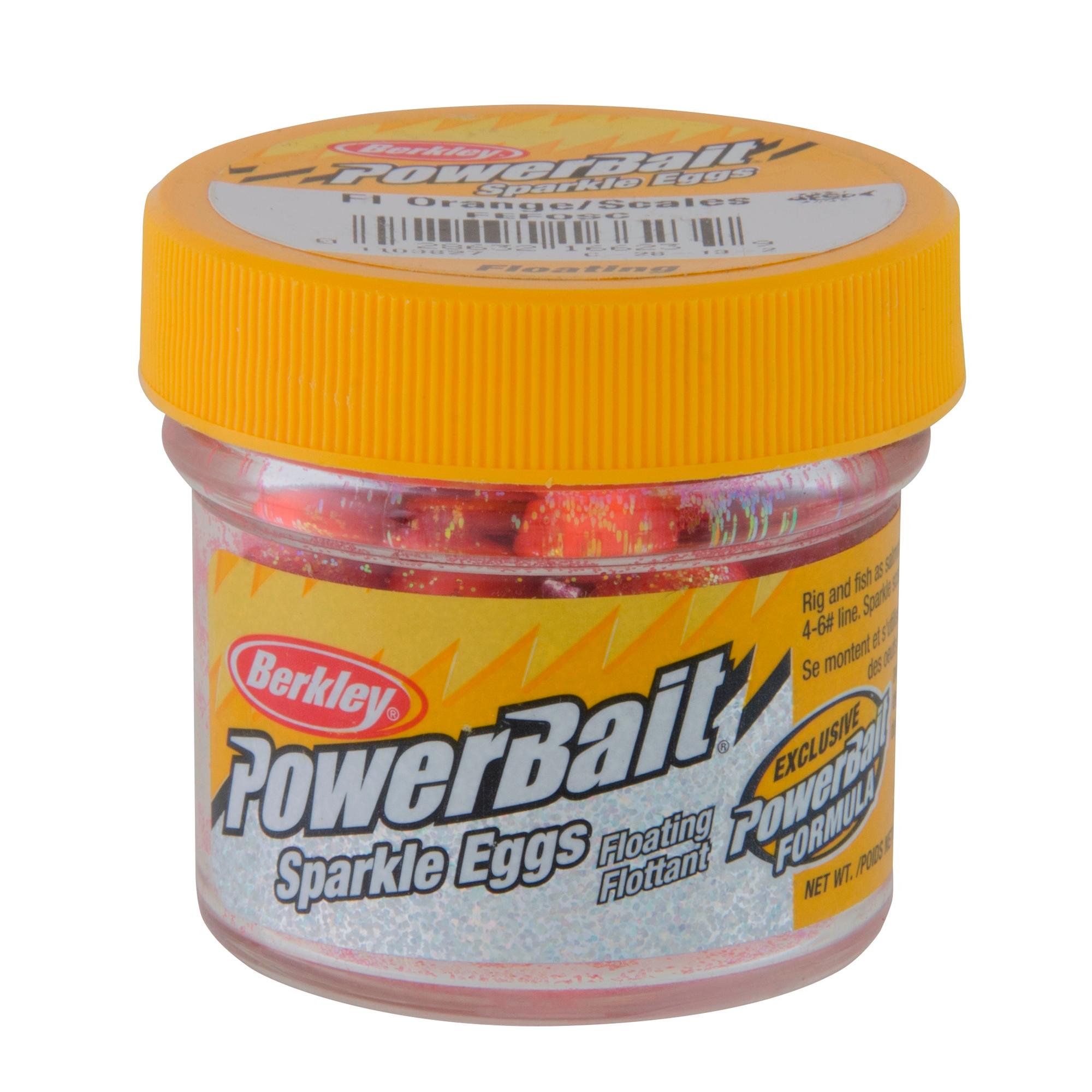 Berkley Power Eggs Floating Fluorescent Orange with Scal