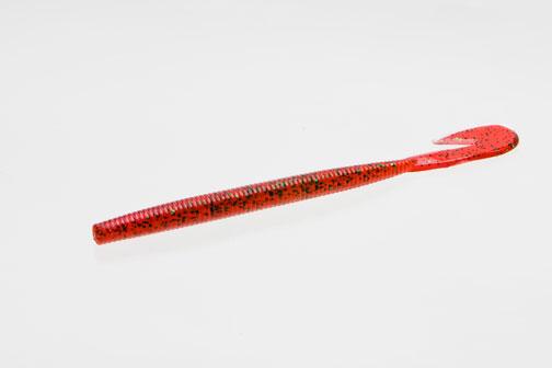 Zoom U-V Speed Worm 6'' Red Bug Shad 15pk