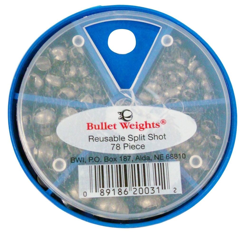 Bullet Weight Rmvable Split Shot Skillet Assortment 78pc