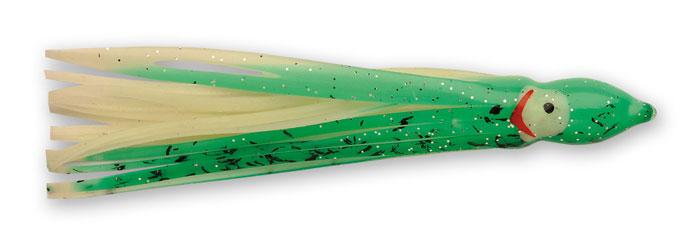 P-Line Sunrise Squid 4.5'' Glow Green/Dark Green 5pk