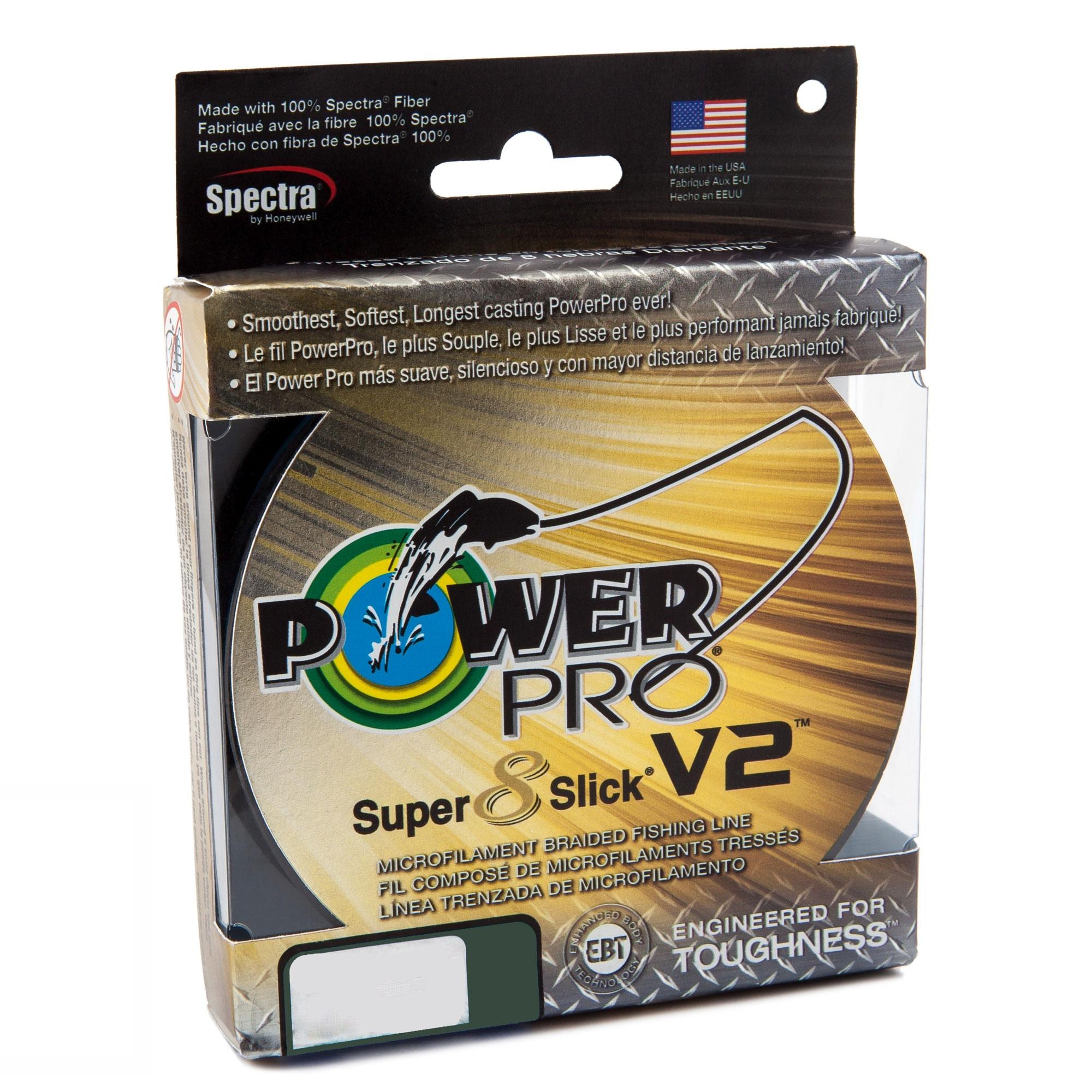 Power Pro Super Slick V2 20 lb 150 yd Moss Green