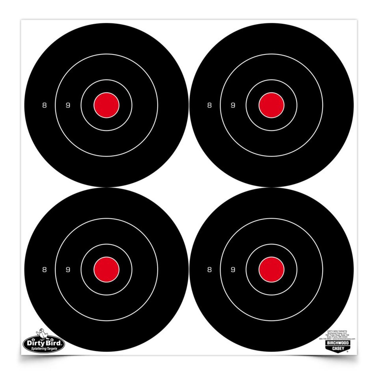 Birchwood Casey Dirty Bird 6" Bull's-Eye Targets 100/ct (400 Total ...