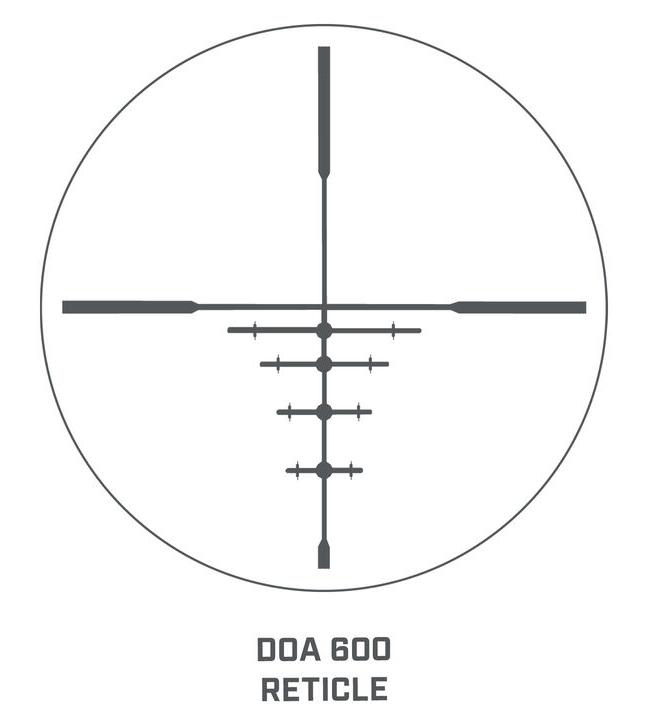 Bushnell Trophy Rifle Scope - 3-9x40mm DOA 600 CF Reticle Matte Black