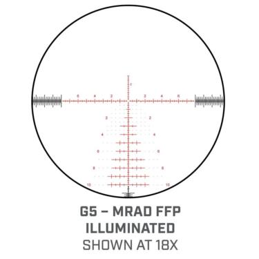 Bushnell Match Pro ED Rifle Scope 3-18x50 FFP MRAD G5 5L Illum Black Matte