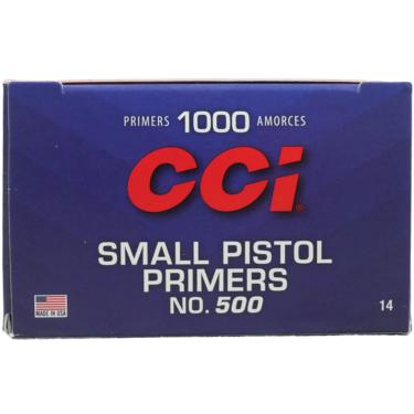 CCI #500 Small Pistol Standard Primers 1000/ct - bulk pack