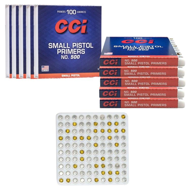 CCI #500 Small Pistol Standard Primers 1000/ct - bulk pack