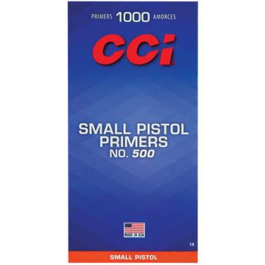 CCI #500 Small Pistol Standard Primers 1000/ct - bulk pack