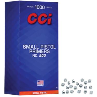 CCI #500 Small Pistol Standard Primers 1000/ct - bulk pack