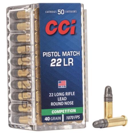 SK Long Range Match Rimfire Ammunition .22 LR 40 gr LRN 1106 fps 50/ct