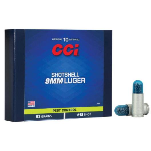 CCI Pest Control Handgun Shotshells 9mm Luger 53 gr #12 shot 1...