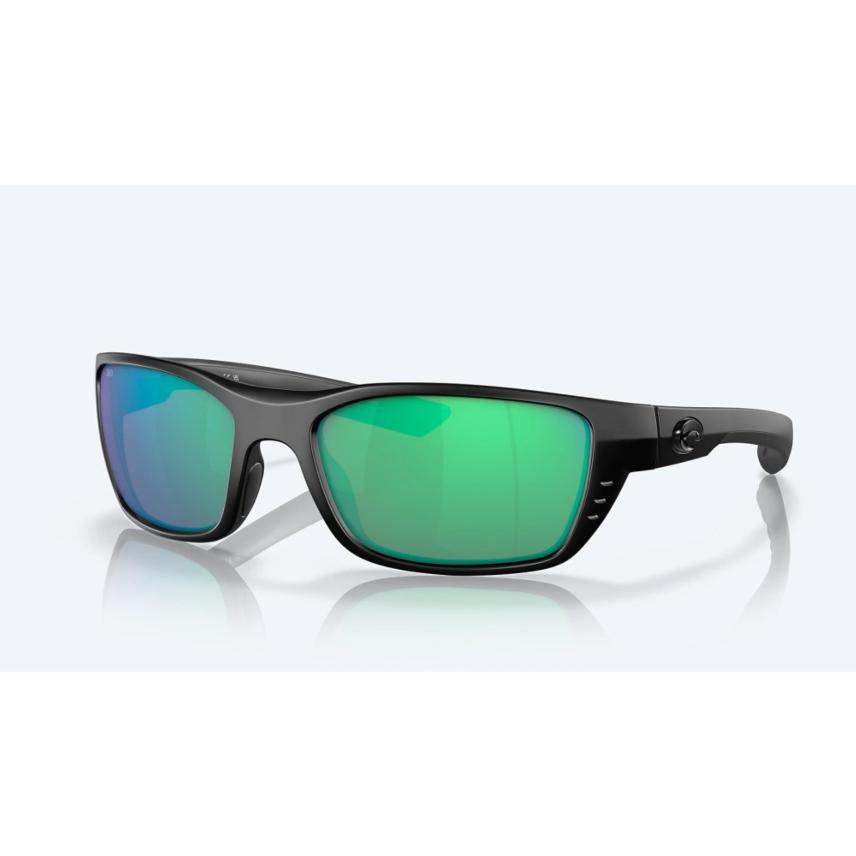 Costa Whitetip Sunglasses Blackout Frame 580G Green Mirror Polarized Lens