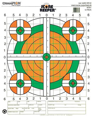 Paper Targets for Precision Shooting Practice