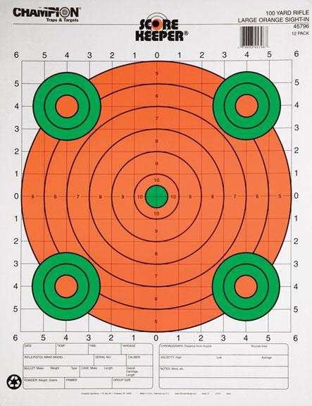Paper Targets for Precision Shooting Practice