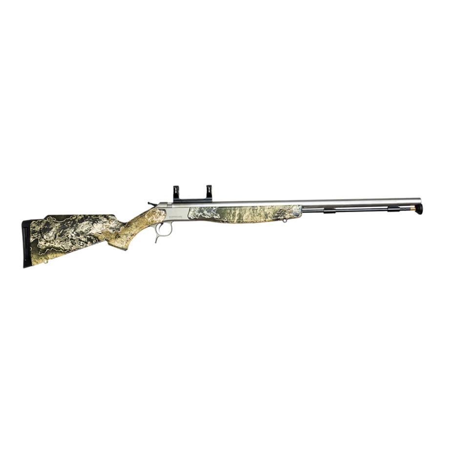 CVA Wolf V2 Muzzleloader Combo Package .50 Cal 24" Barrel Stainless Steel and Realtree Edge with ...