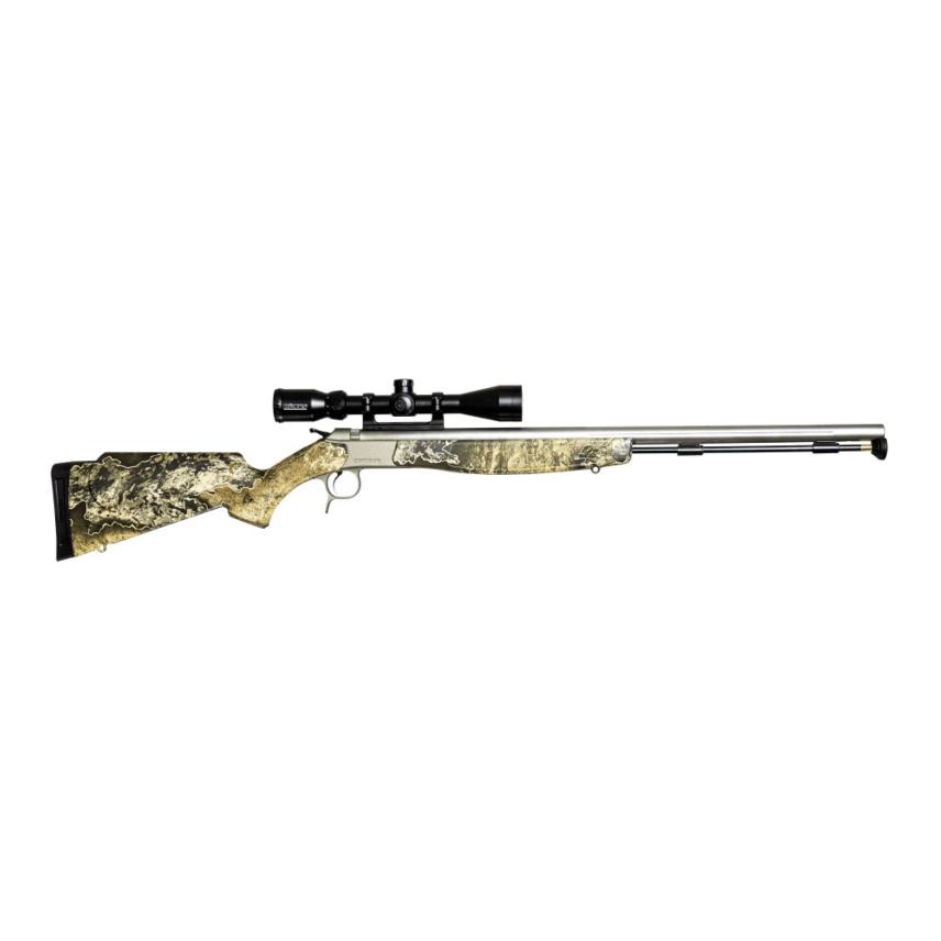 CVA Optima V2 Stainless Steel Muzzleloader Rifle .50 Cal Single Shot 26 ...