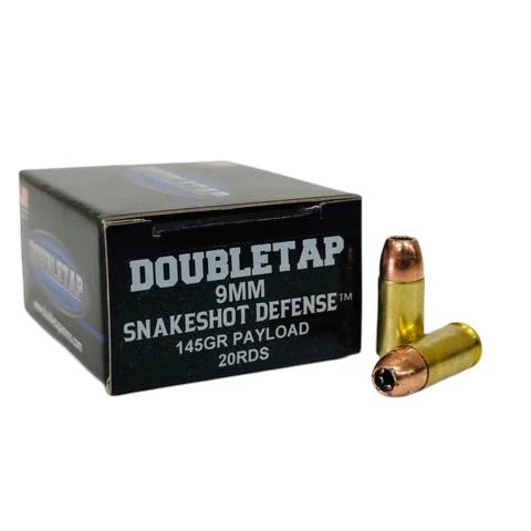 Double Tap SnakeShot Defense Handgun Ammunition 9mm Luger 145gr JHP+#9 ...