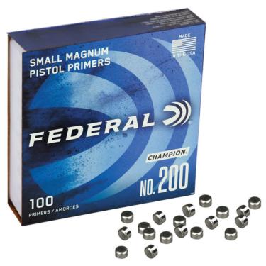 Federal Premium Champion Centerfire Primers Mag Small Pistol 1000/ct