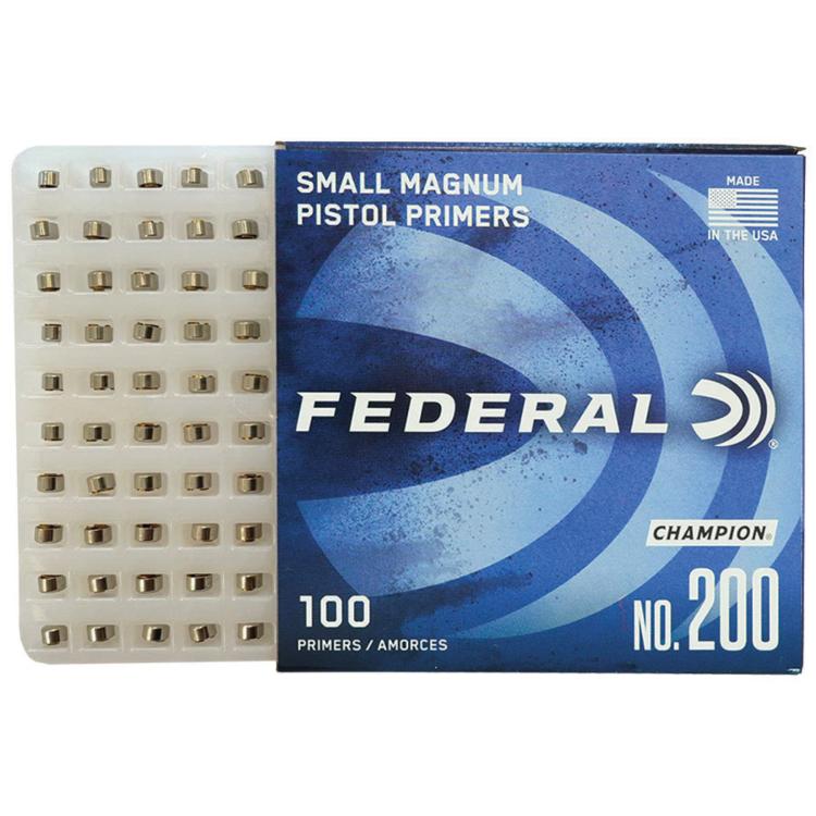 Federal Premium Champion Centerfire Primers Mag Small Pistol 1000/ct