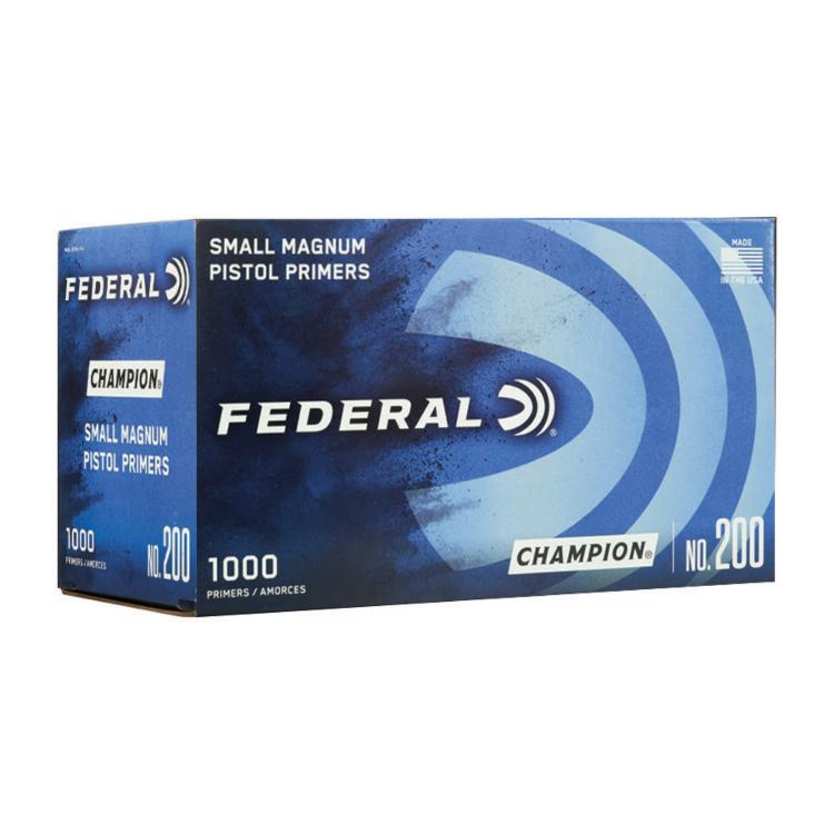 Federal Premium Champion Centerfire Primers Mag Small Pistol 1000/ct