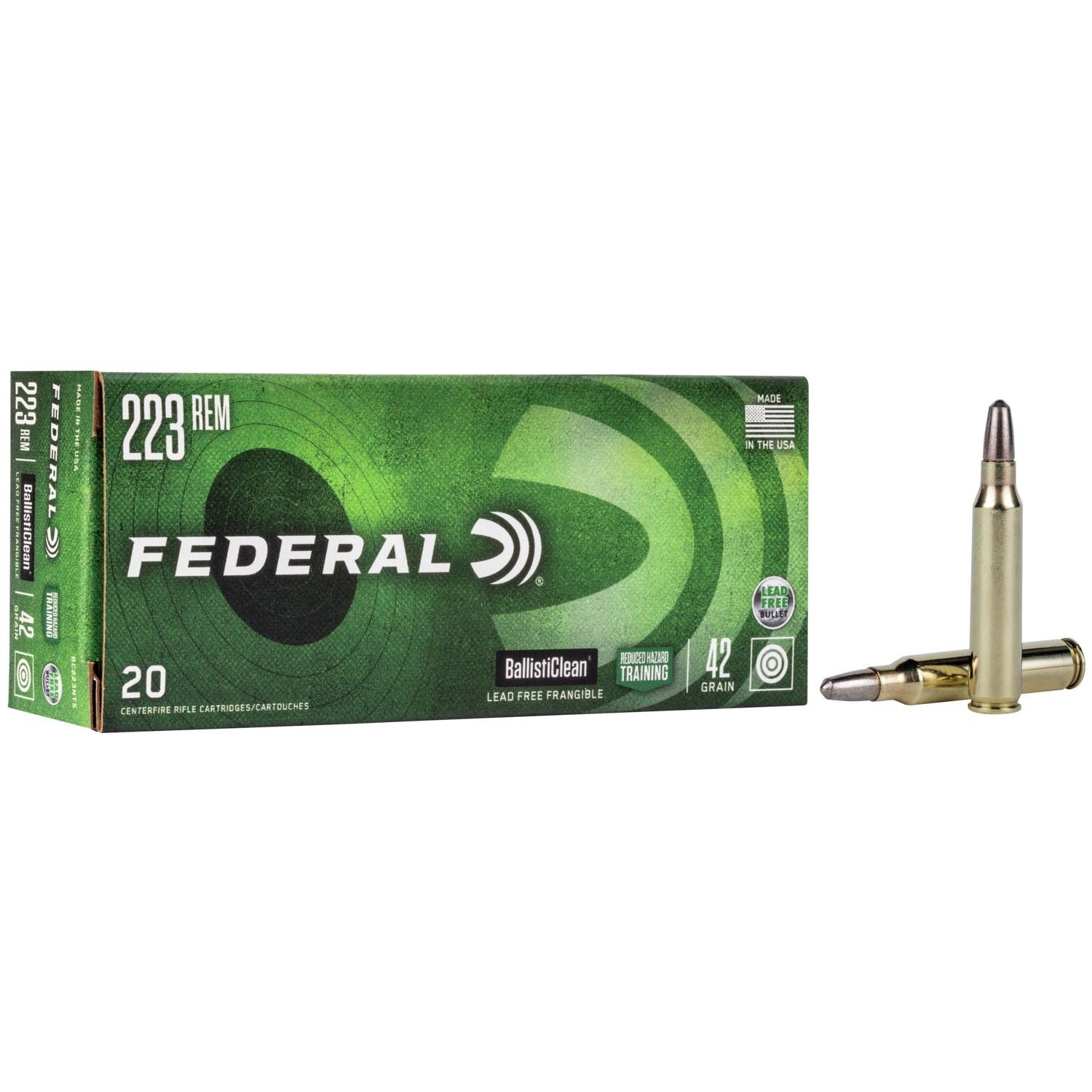 Federal Ballisticlean Frangible Rifle Ammuntion .223 Rem 42 gr ...