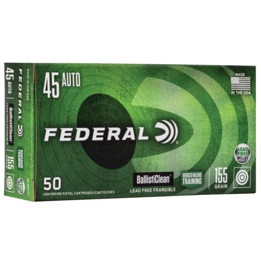 Federal Ballisticlean Frangible Handgun Ammuntion .45 ACP 155gr...