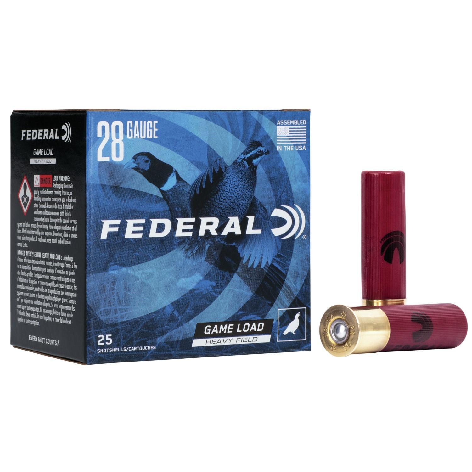 Federal Game-Shok Heavy Field Load Shotshells 28ga 2-3/4" 1 oz...