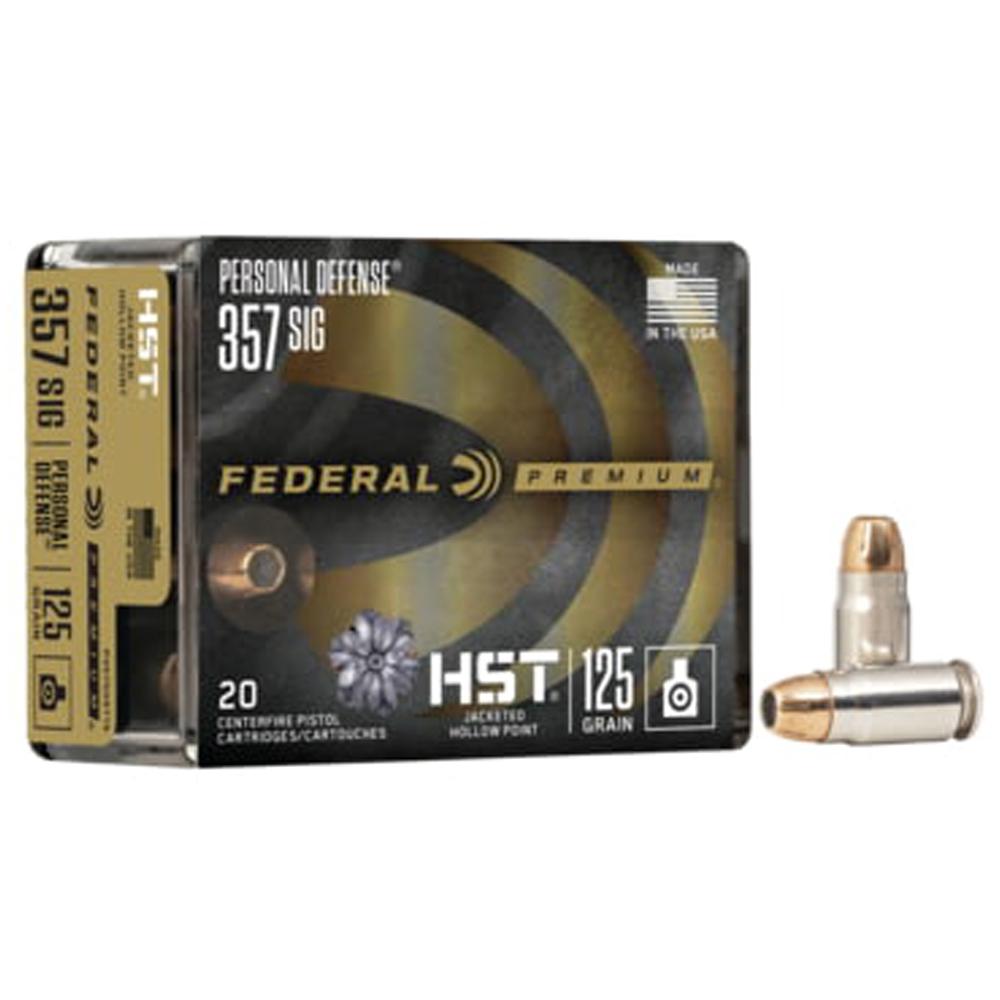FEDERAL 357 MAG 154GR HST JHP PERSONAL DEFENSE AMMO 20RD