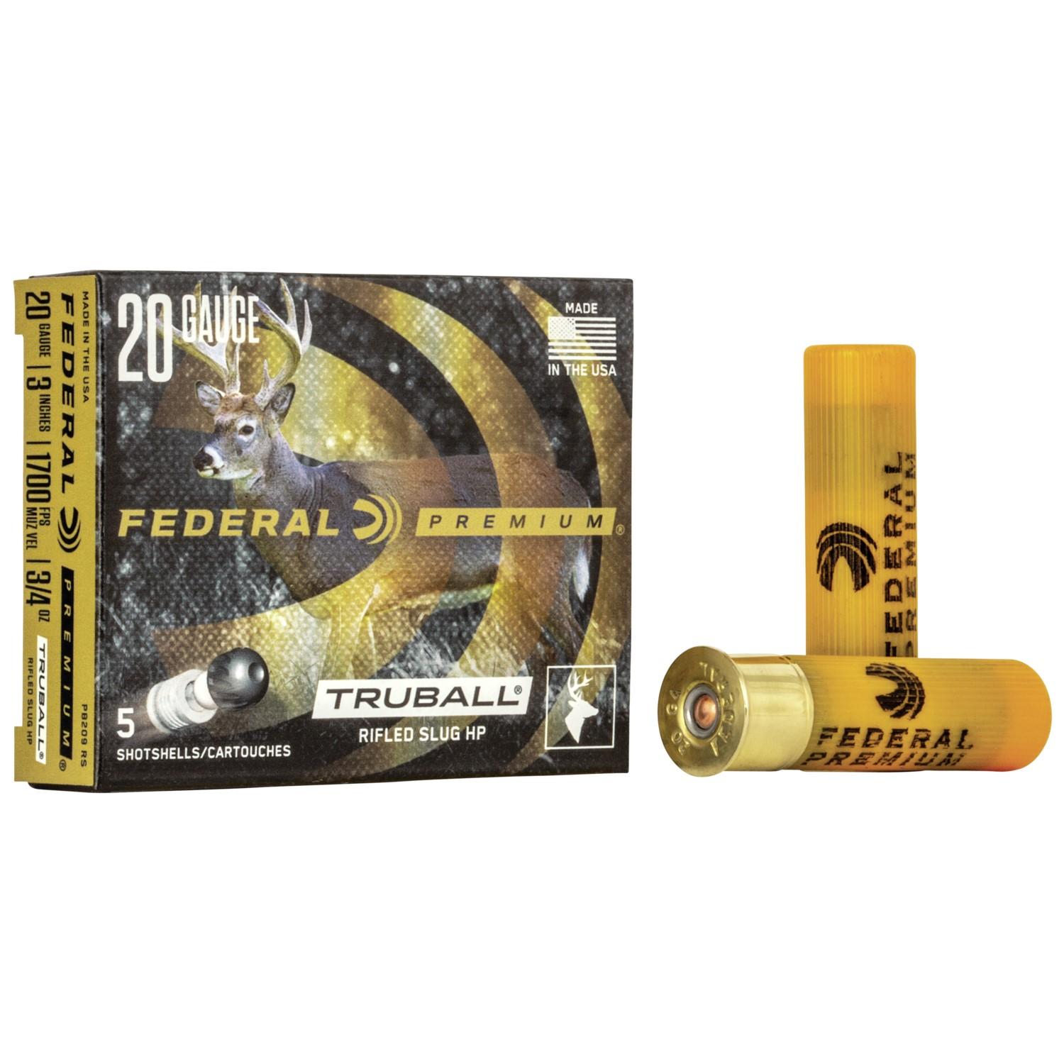 Federal Premium Vital-Shok Truball Rifled Slug 20 ga MAX 3/4 o...