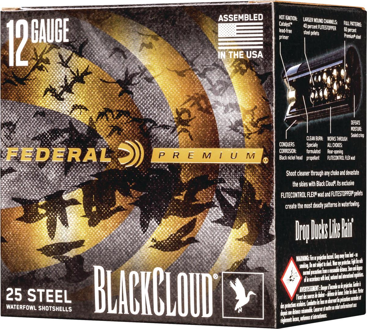 Federal Black Cloud FS Steel Shotshells 12ga 3" 1-1/4oz 1450 fp...