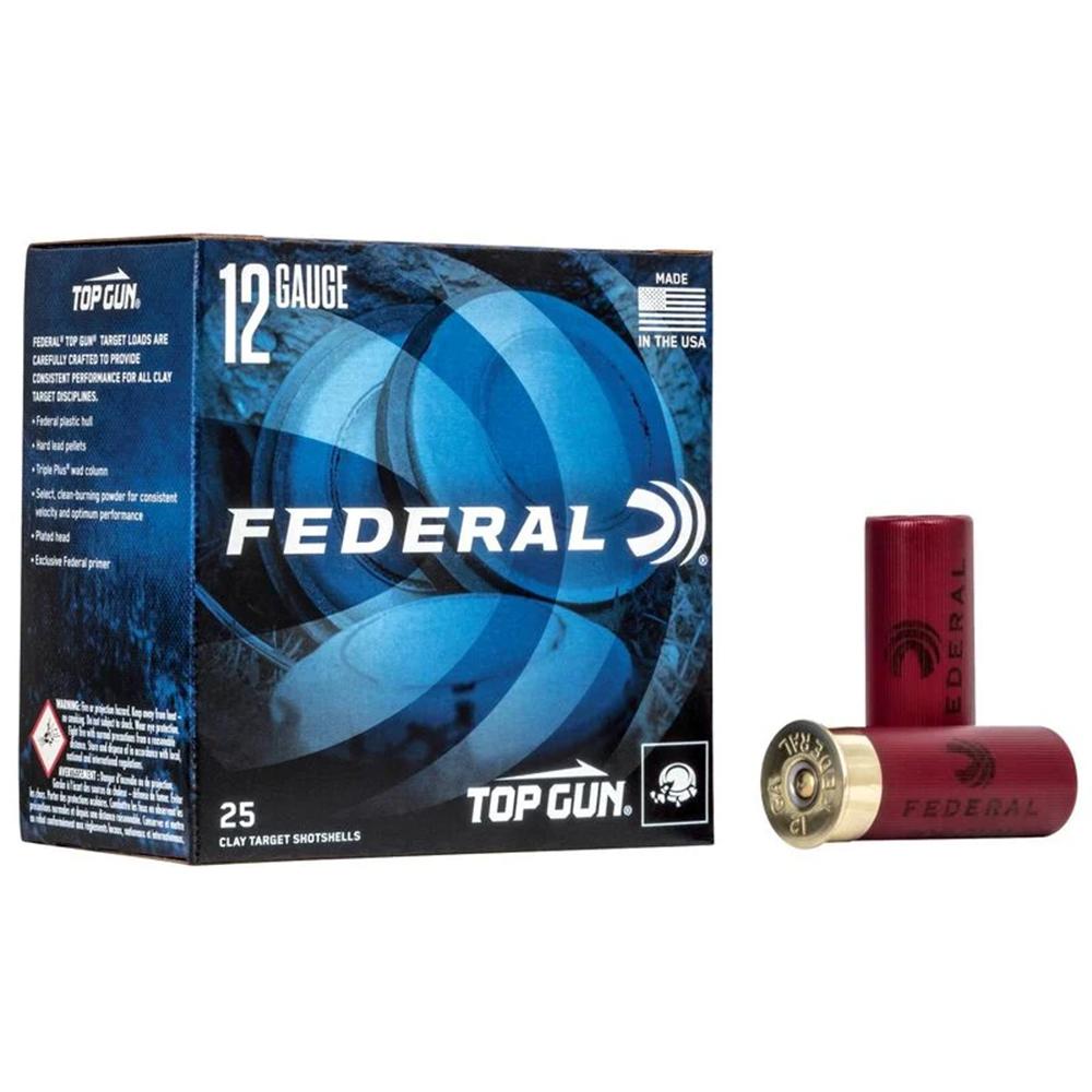 Federal Top Gun Shotshells 12ga 2-3/4" 1-1/8oz 1200 fps #8 250/ct Case ...