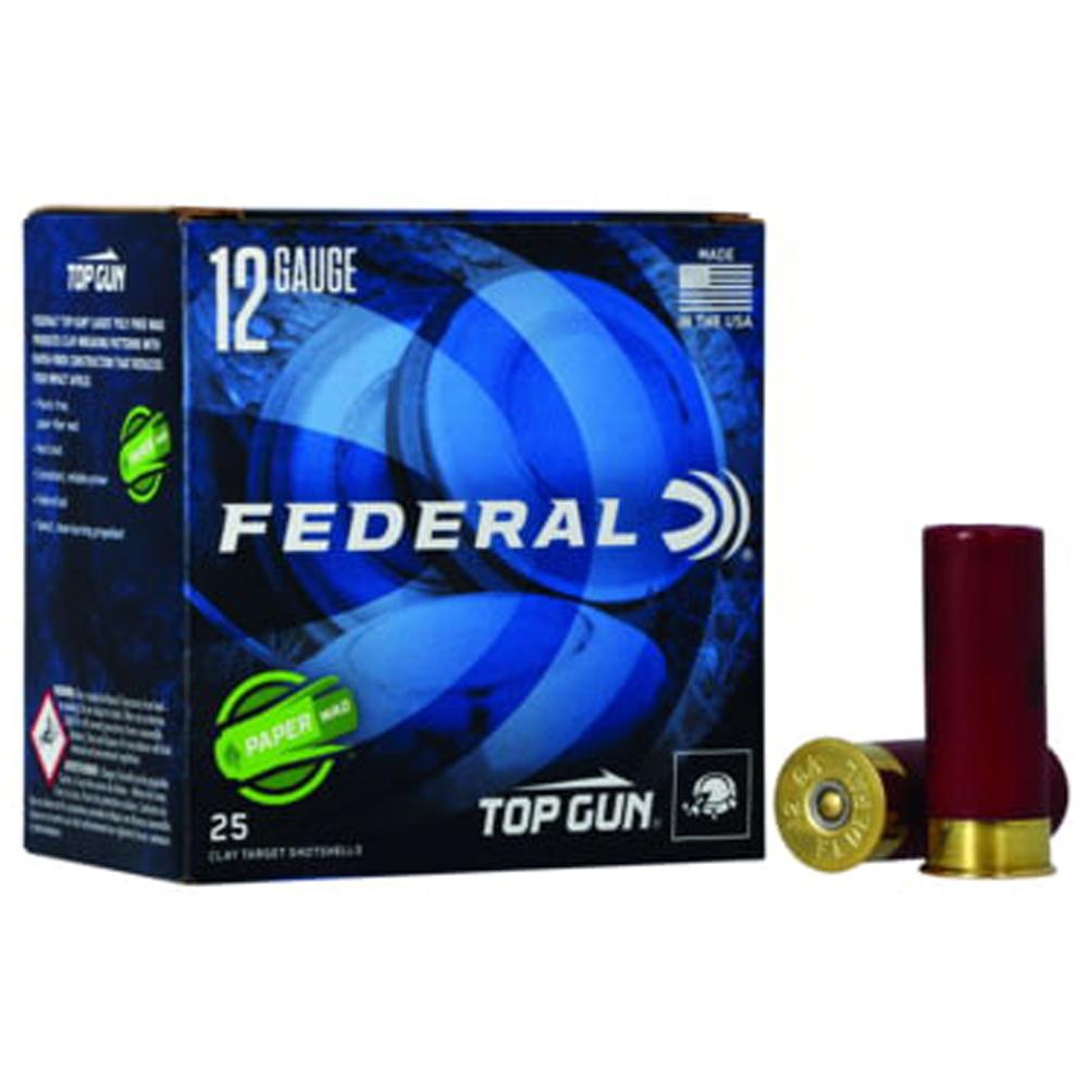 FEDERAL TOP GUN 12 GA 2 3/4 IN 1 1/8OZ 1200 FPS 8 PAPER WAD SS...