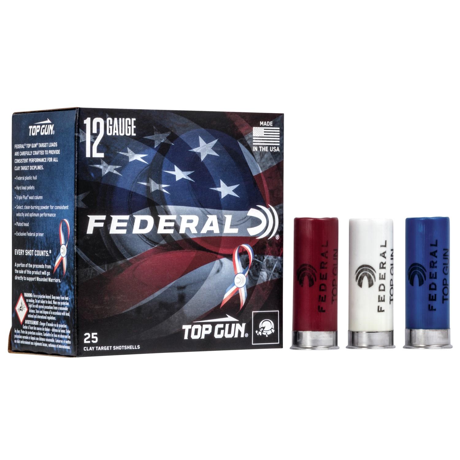 Federal Top Gun Target Shotshell 12 ga 2-3/4" 1-1/8 oz #8 1145...