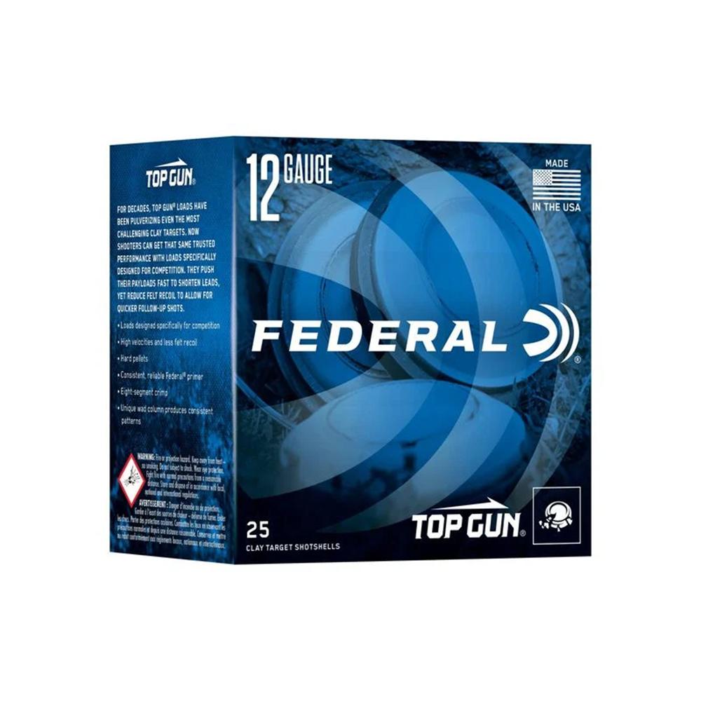 Federal Top Gun Sporting SS Shotshells 12ga 2-3/4" 1oz 1250 fps #8 250 ...
