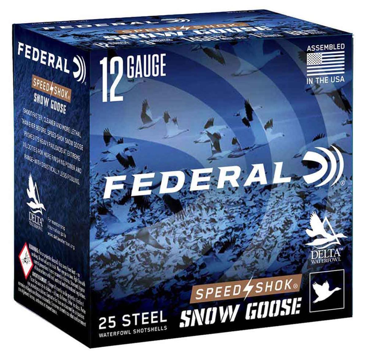 Federal Speed-Shok Snow Goose Shotshells 12 ga 3" 1-1/4oz 1450 ...