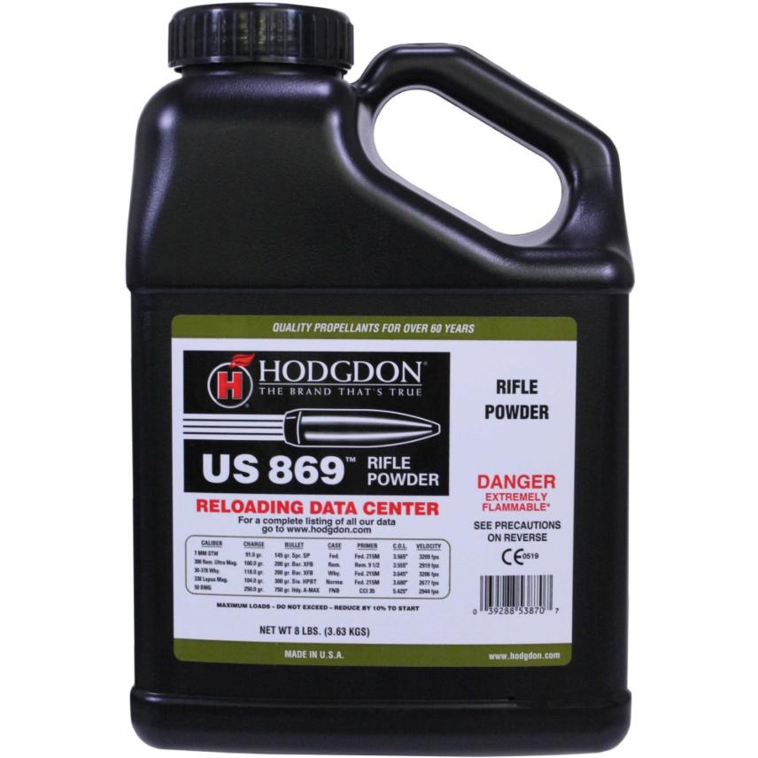 Hodgdon US 869 Spherical Rifle Powder 8 lbs