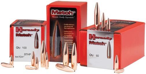 Hornady Match Bullets .22 cal .224" 53 gr HP 100/ct