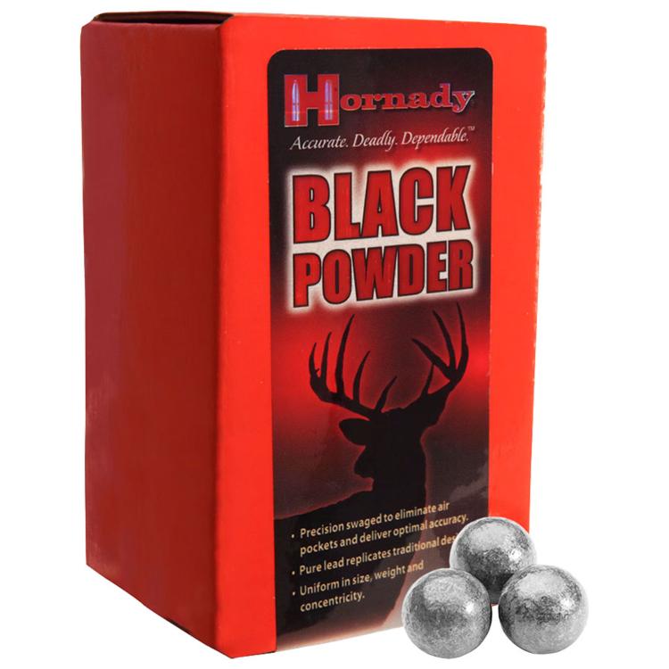 .32 cal .310" 100/ct Hornady Lead Round Ball