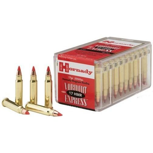 Hornaday Varmint Express Rimfire Ammunition .17 HMR 15.5 gr NTX 50/box
