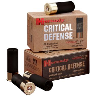 Hornady 12 Ga 8 Pellet 00 Buckshot - Self Defense Ammo