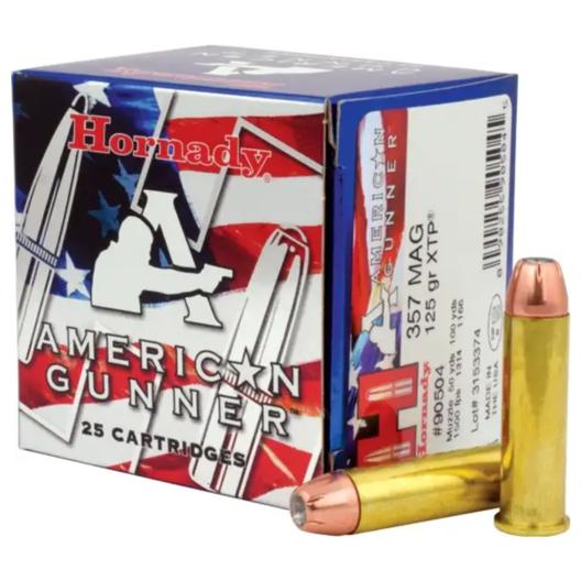 Hornady American Gunner Handgun Ammunition .357 Mag 125 gr XTP ...