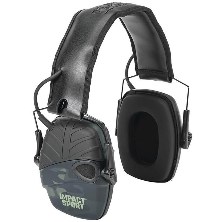 Impact Sport Multi-Cam Black Electronic Earmuff NRR 22db