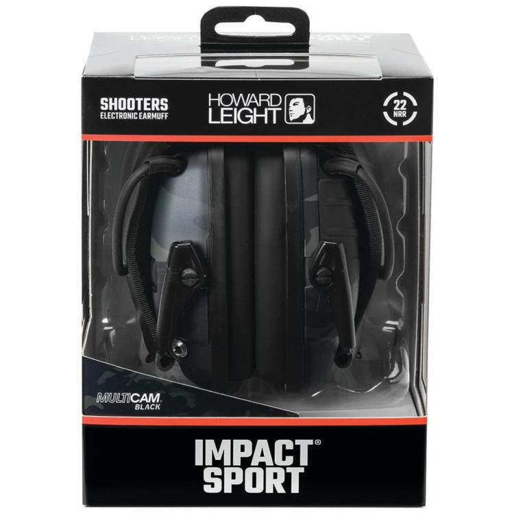 Impact Sport Multi-Cam Black Electronic Earmuff NRR 22db