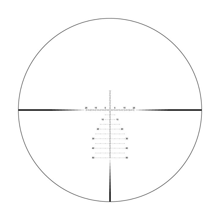 Riton X1 Conquer Rifle Scope 6-24x50 1" SFP R3 Non-Illum - Black