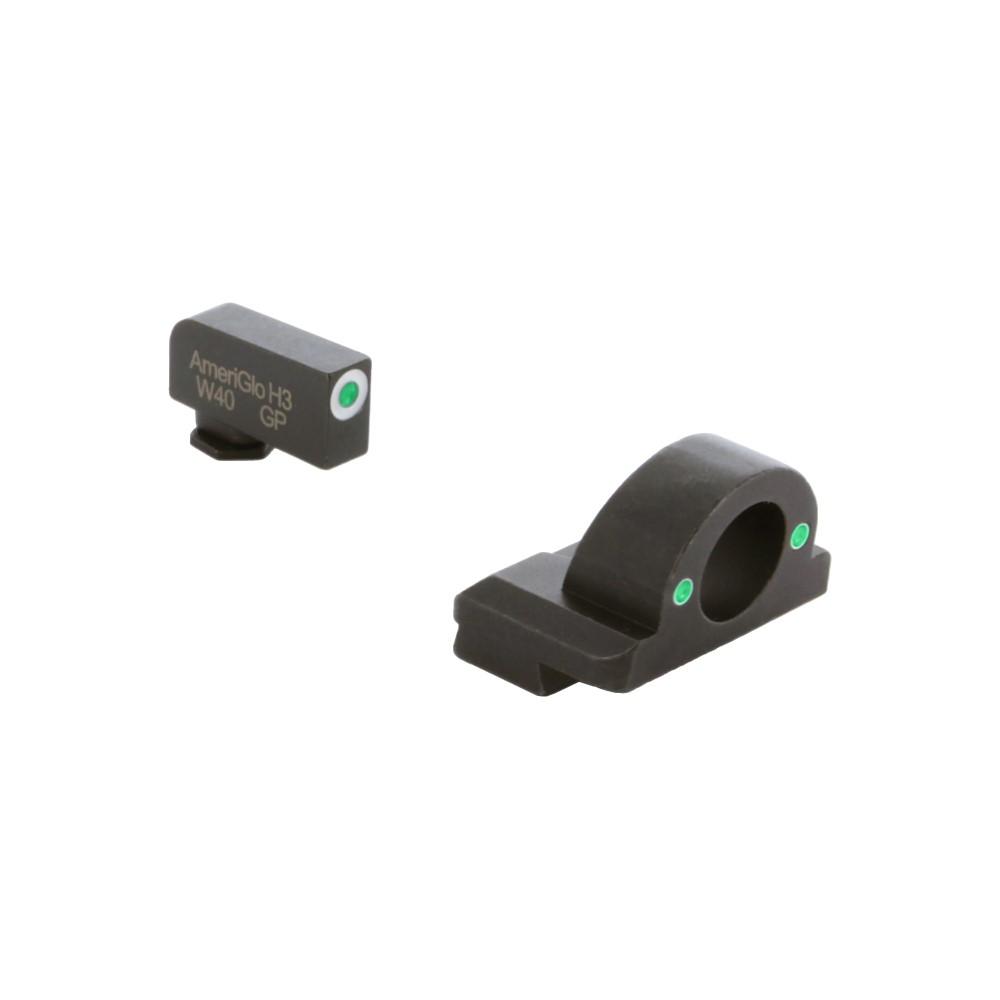 Ameriglo Tritium Ghost Ring Handgun Sight for Glock 42/43/43x/48 Green ...