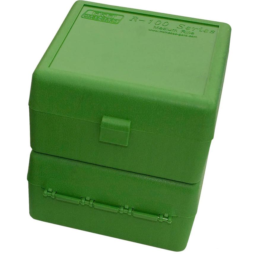 MTM Case Guard RS100 Series Small Rifle Ammo Box - 100