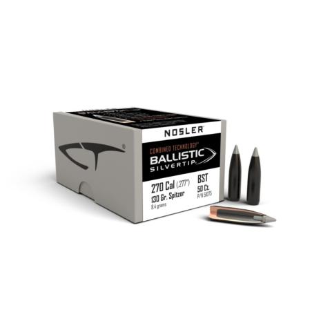 Nosler Solid Base Rifle Bullets .270 Cal .277" 130 gr 50/ct