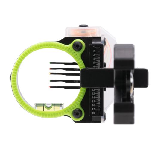 Black Gold Rush Archery Sight 5 .019 Pins 4" Dovetail with 3rd Axis ...