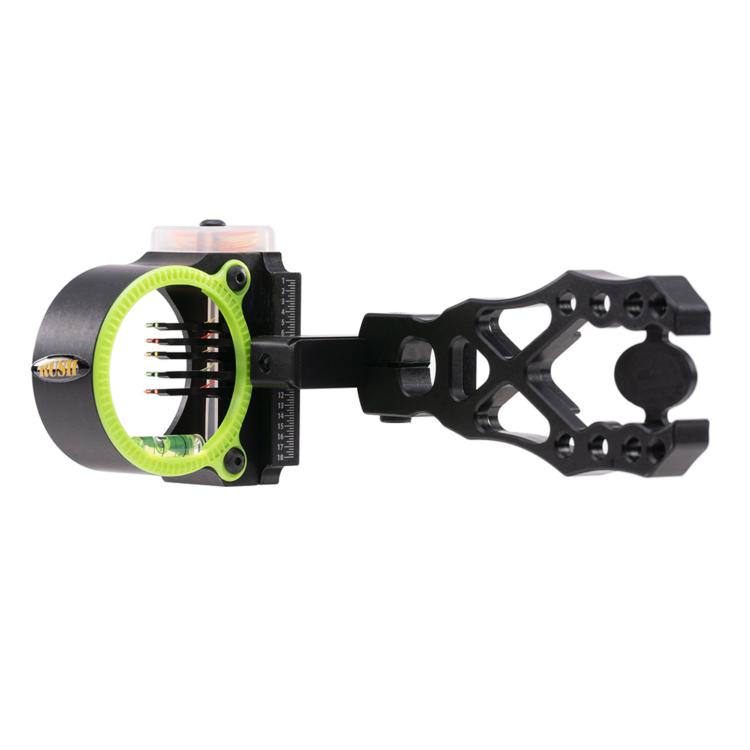 Black Gold Rush Archery Sight 5 .019 Pins 4" Dovetail with 3rd Axis ...