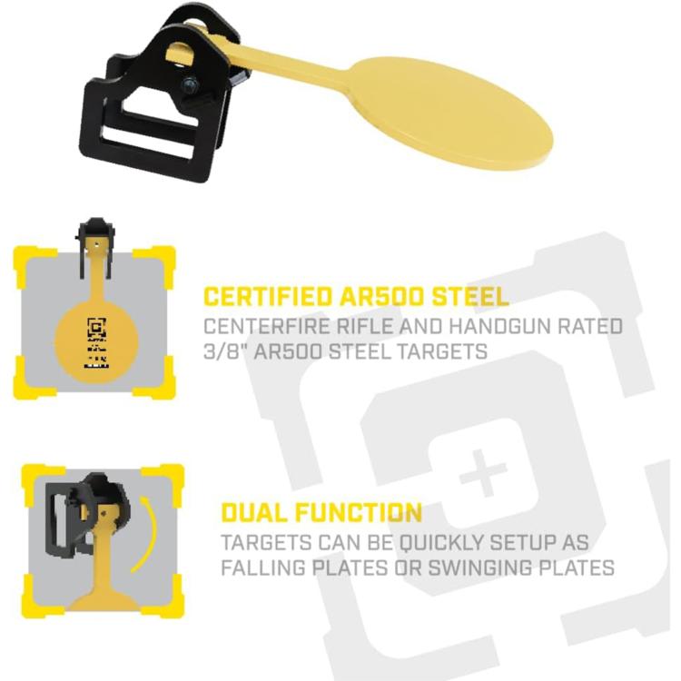 Caldwell AR500 Plate Rack Expansion Kit Steel Target with 3/8" AR500 ...