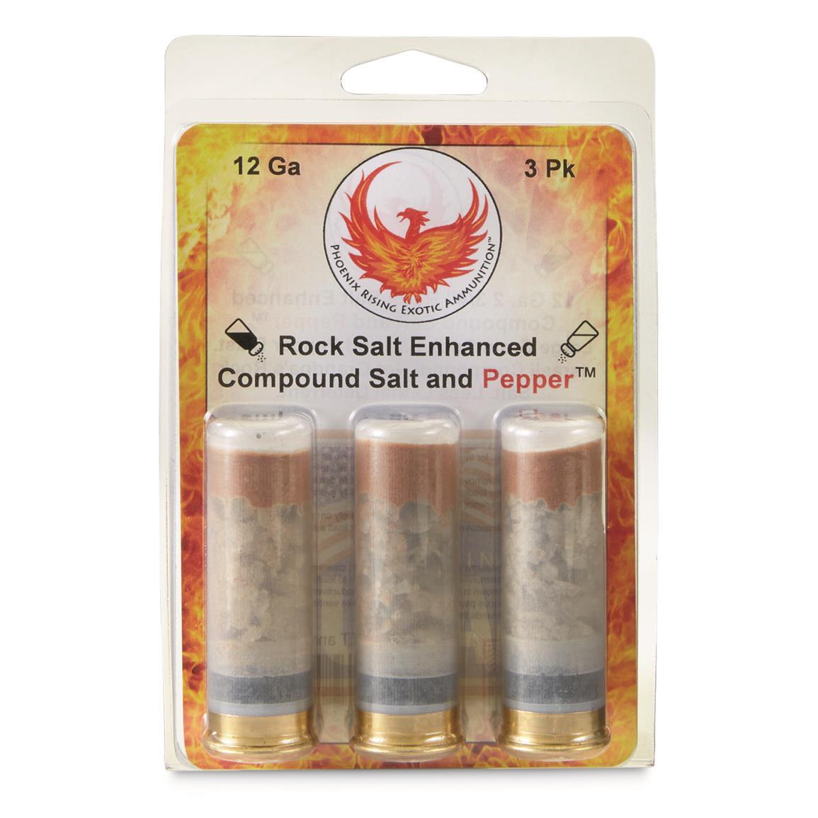 Phoenix Rising Salt & Pepper Shotshells Rock Salt & Pepper Blast 12ga 2 ...